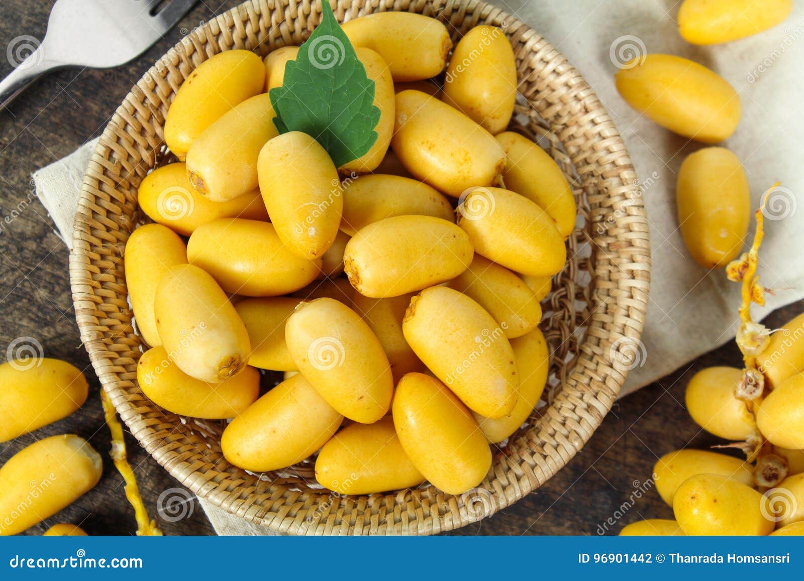 Raw Yellow Date Palm or Dates Stock Photo - Image of dried, asia: 96901442