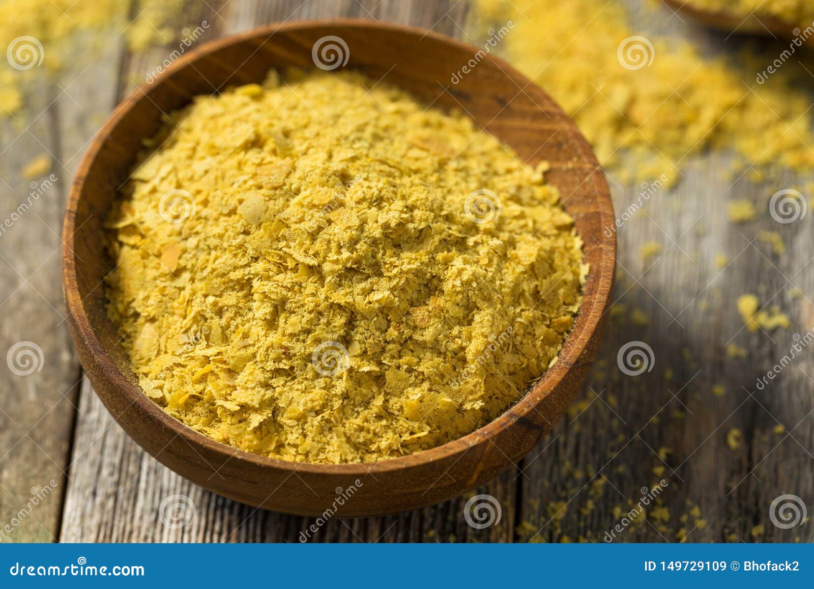 Raw Yellow Organic Nutritional Yeast Stock Image - Image of flakes ...
