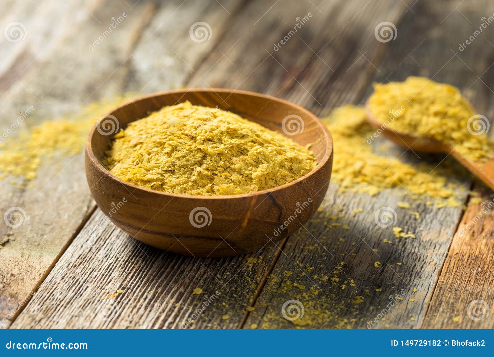 Raw Yellow Organic Nutritional Yeast Stock Photo - Image of powder ...