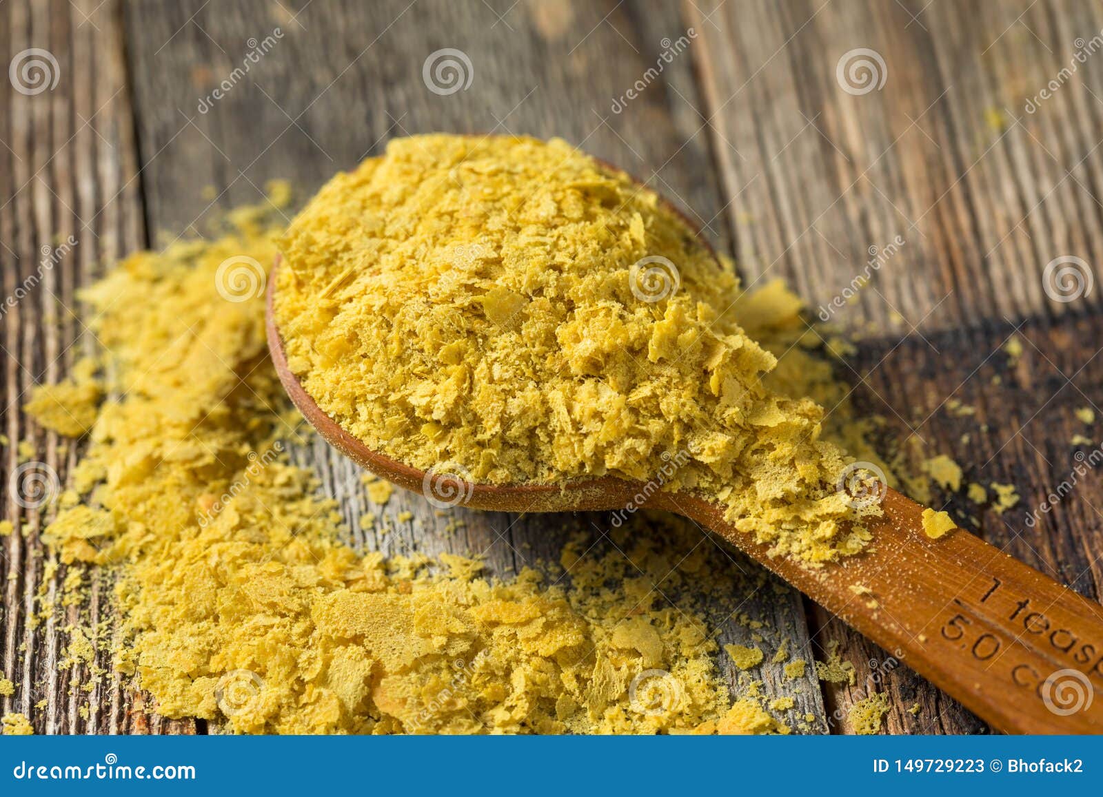 Raw Yellow Organic Nutritional Yeast Stock Image - Image of flavoring ...