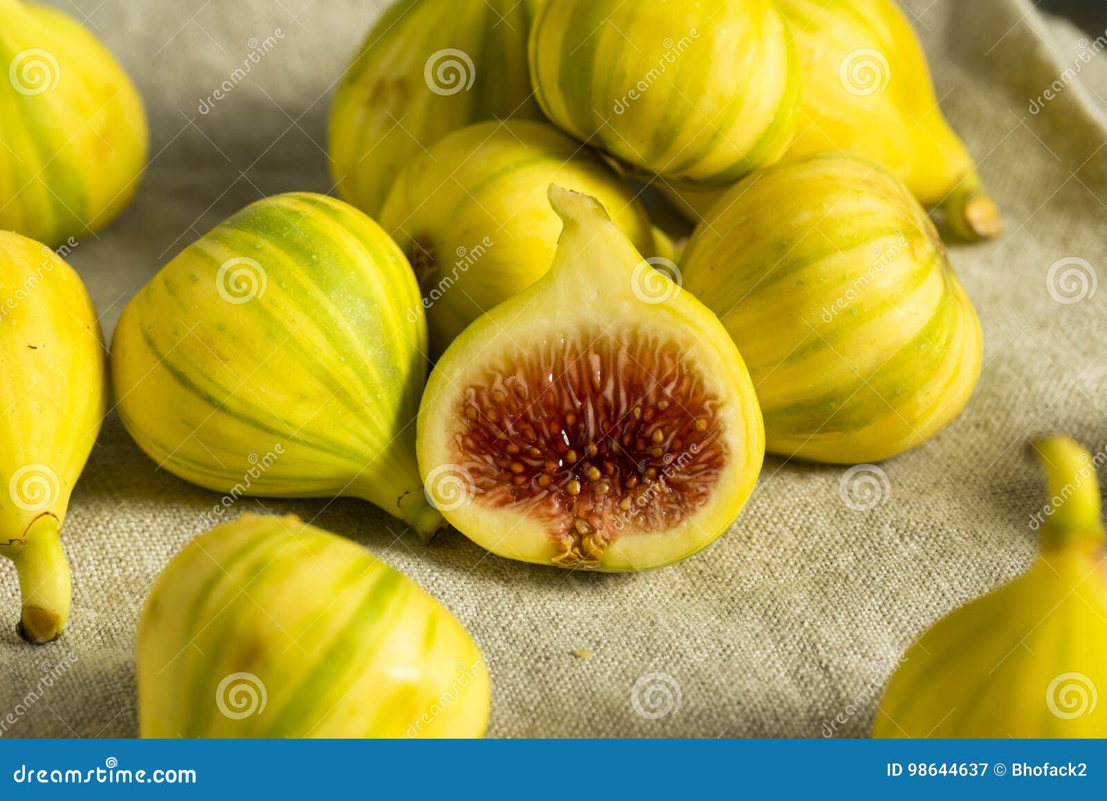 Raw Yellow Organic Tiger Figs Stock Image - Image of ingredient, ripe ...