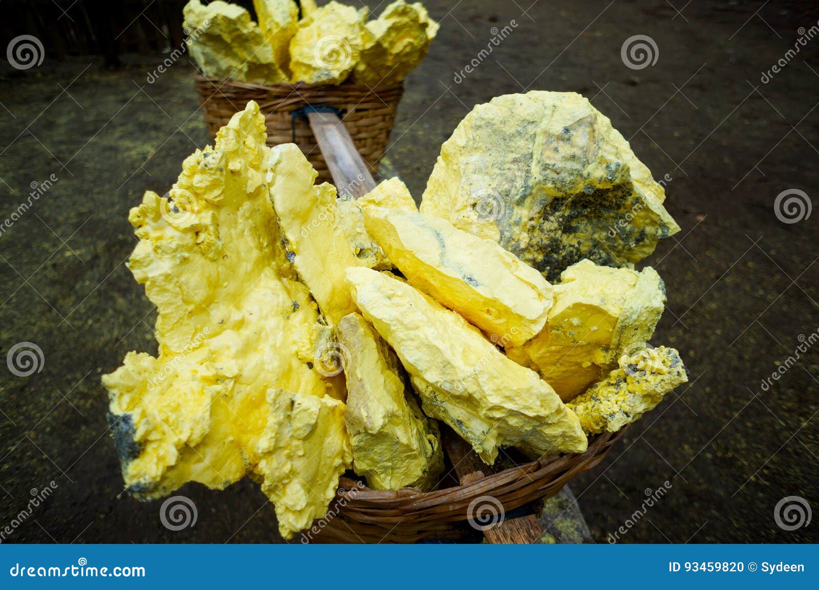 Raw yellow sulfur stock photo. Image of acid, white, mineral - 93459820
