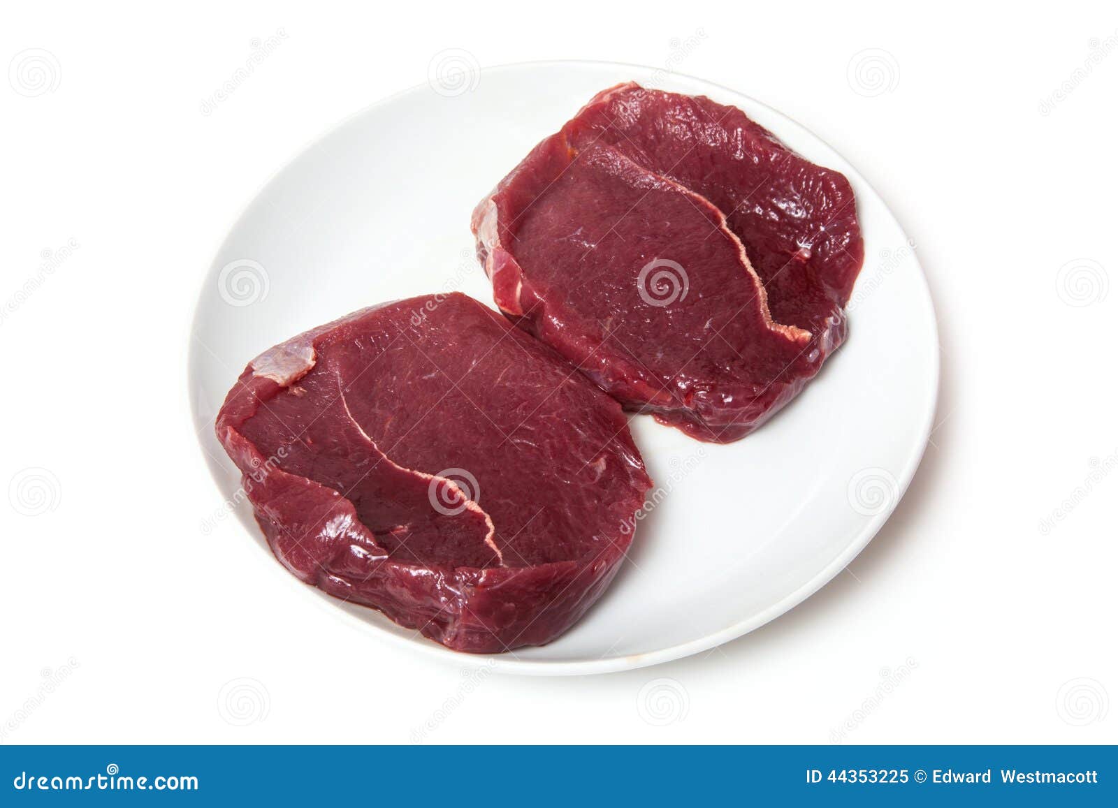 Raw Zebra Steaks on a Plate Stock Image - Image of ingredients ...