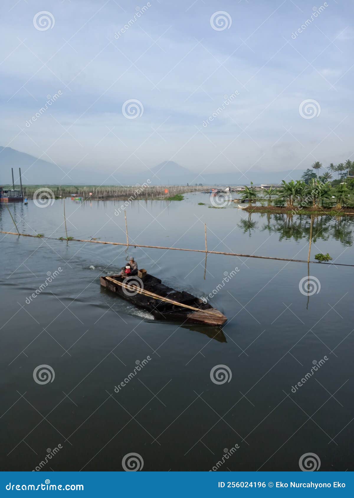 Rawa Pening Lake Bacground Natural Central Java Stock Photo - Image of ...
