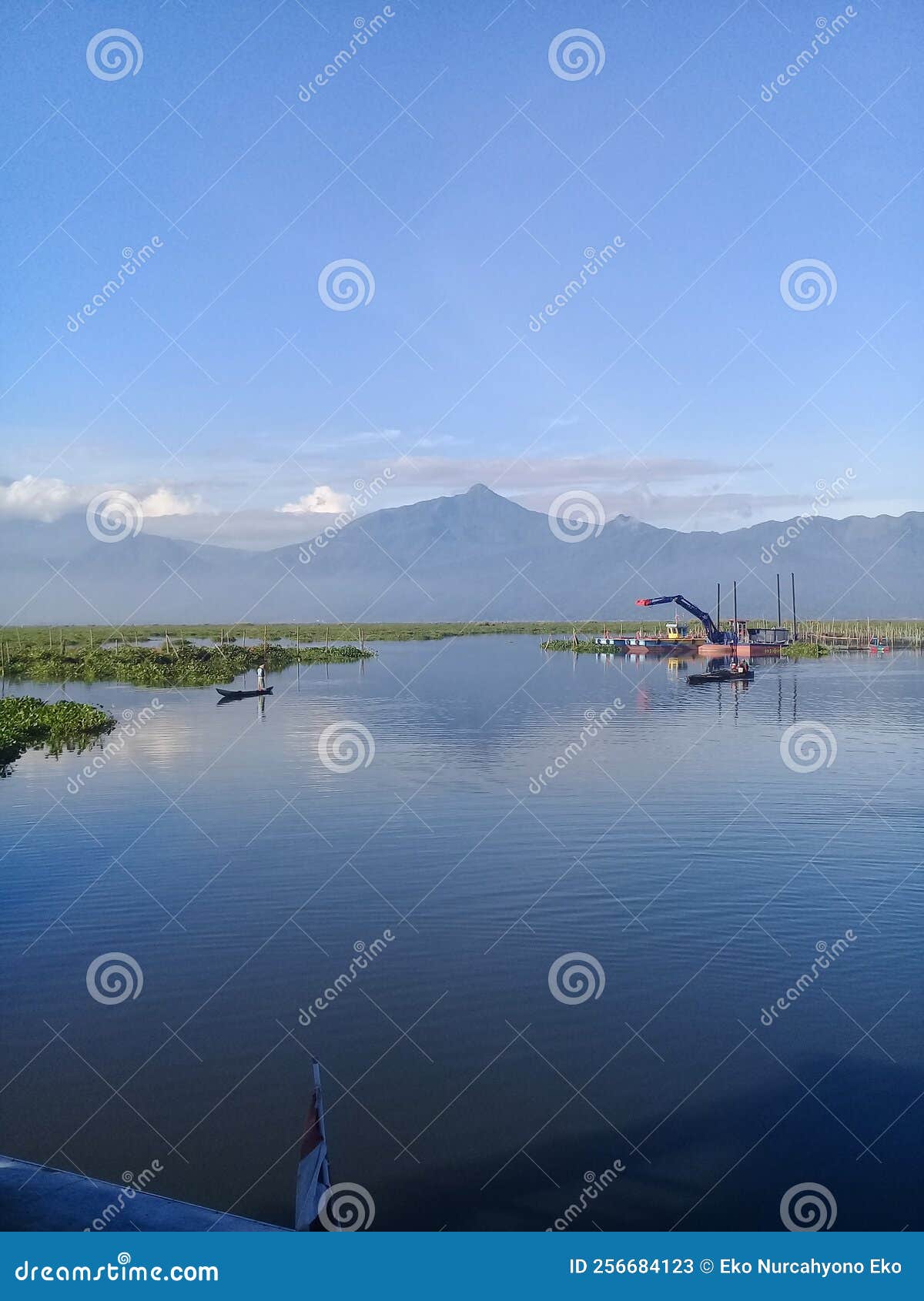 Rawa Pening Lake is Beautiful Stock Image - Image of green, water ...