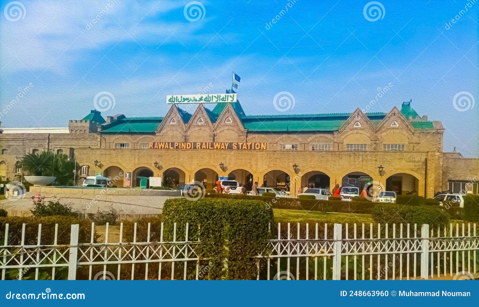 Rawalpindi, Punjab Pakistan 21 December 2021, Digital Oil Painting of ... Rawalpindi, Punjab Pakistan 21 December 2021, Digital Oil Painting of ...