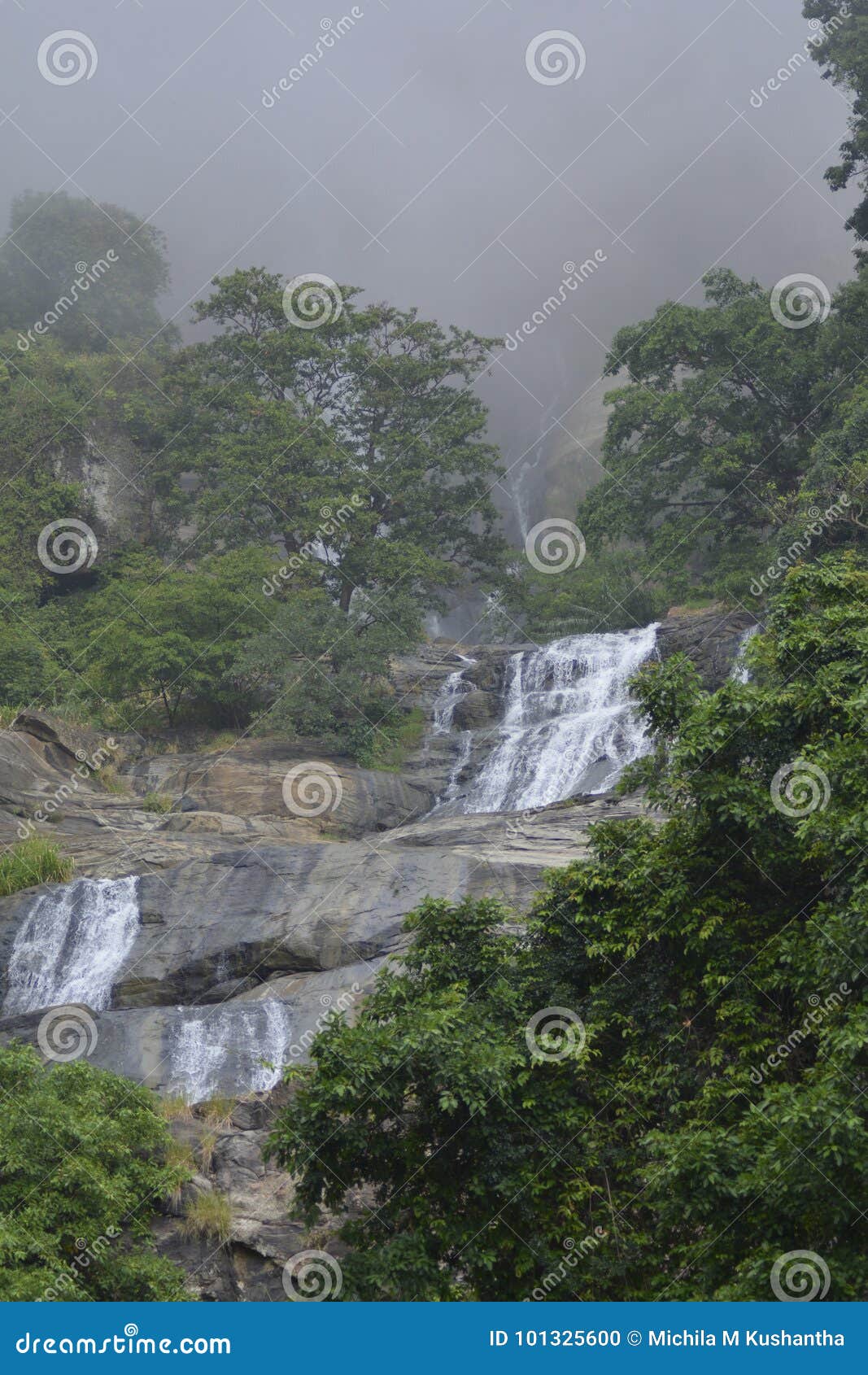Rawana Fall stock photo. Image of water, lankan, beautiful - 101325600