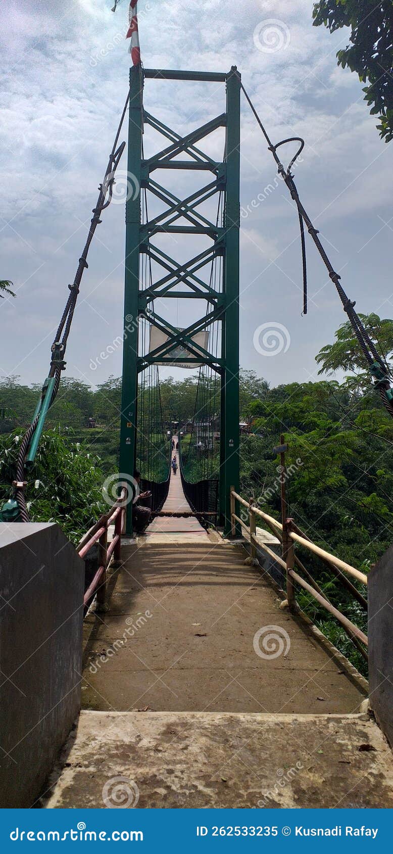 Rawayan Bridge stock image. Image of connected, cisadane - 262533235