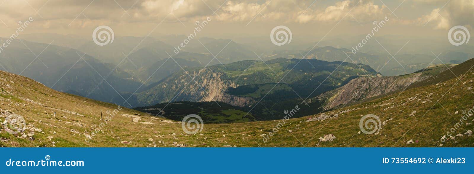 Rax-Schneeberg Mountain Range Stock Photo - Image of panorama, scenic ...