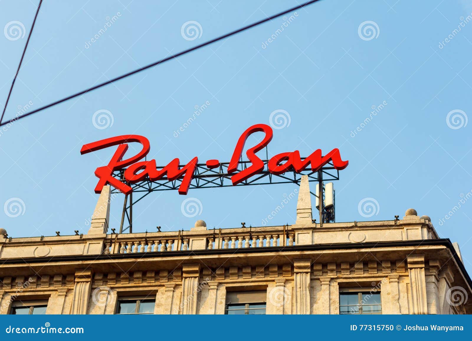 Ray - Ban Signage editorial image. Image of business - 77315750