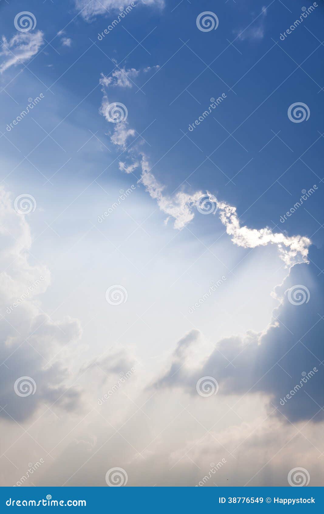 Ray blue sky stock image. Image of hope, burst, space - 38776549