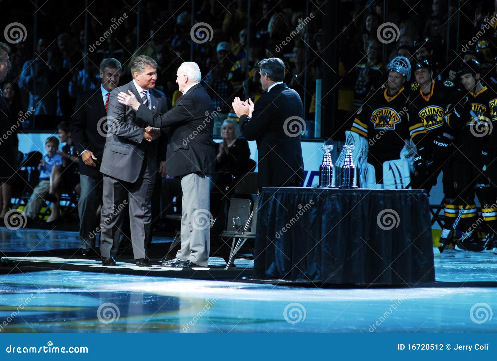 Ray Bourque Greets Milt Schmidt Editorial Photography - Image of fame ...