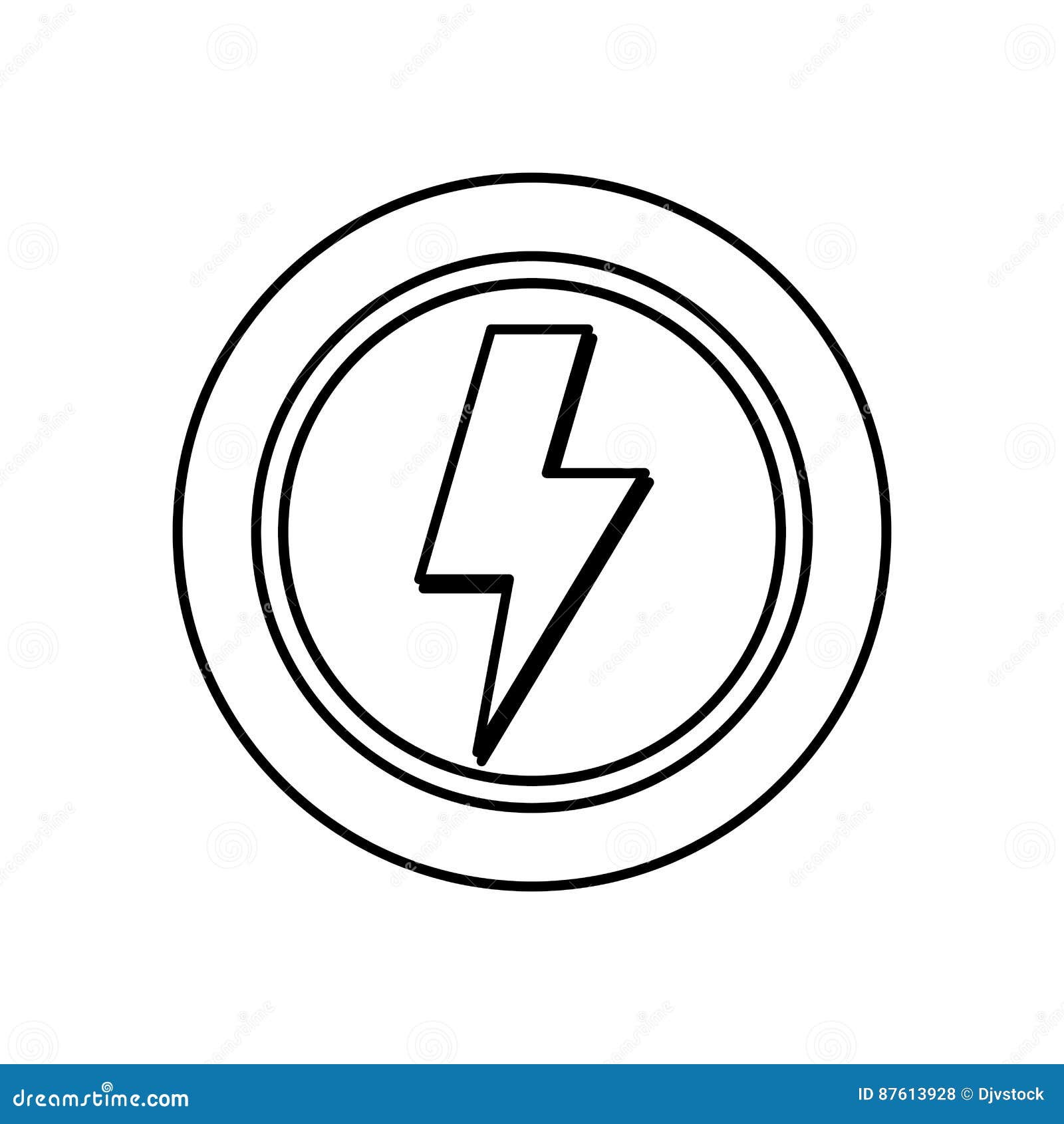 Ray electricity symbol stock photo. Image of charge, electricity - 87613928