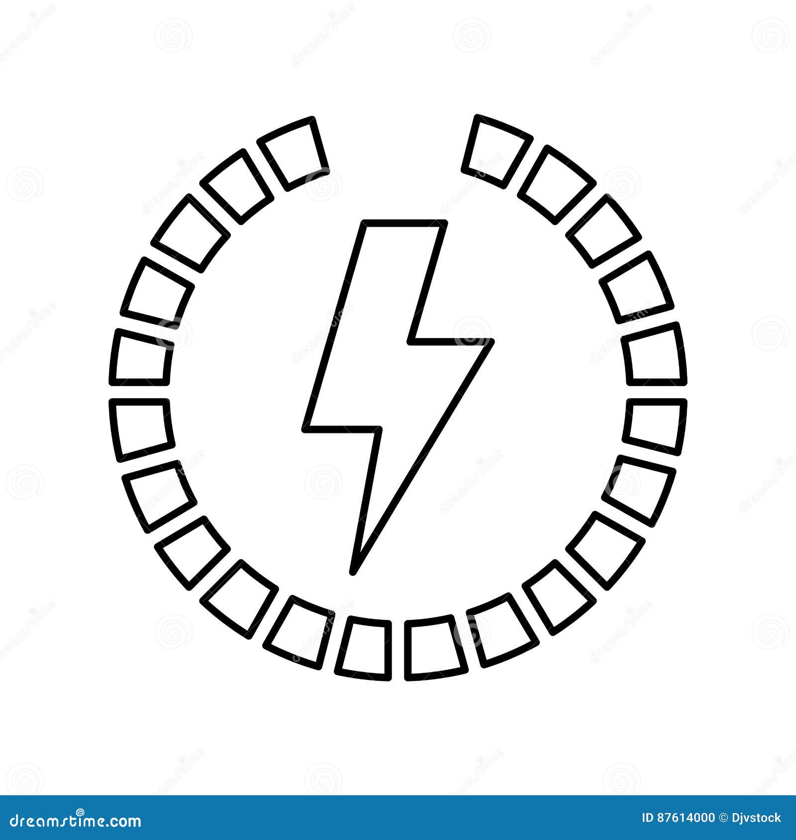 Ray electricity symbol stock photo. Image of icon, rechargeable - 87614000