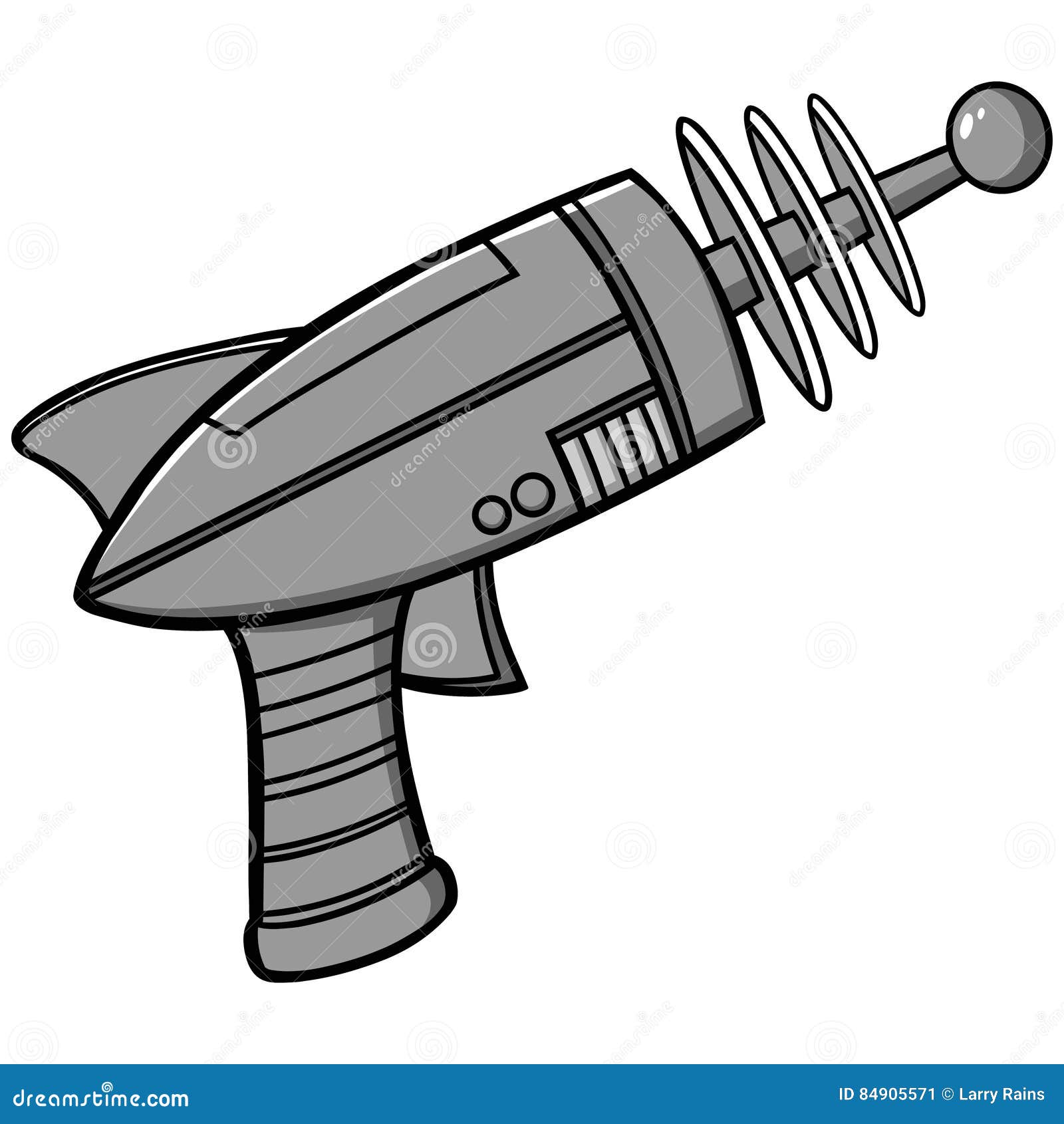 Ray Gun Illustration stock vector. Illustration of space - 84905571