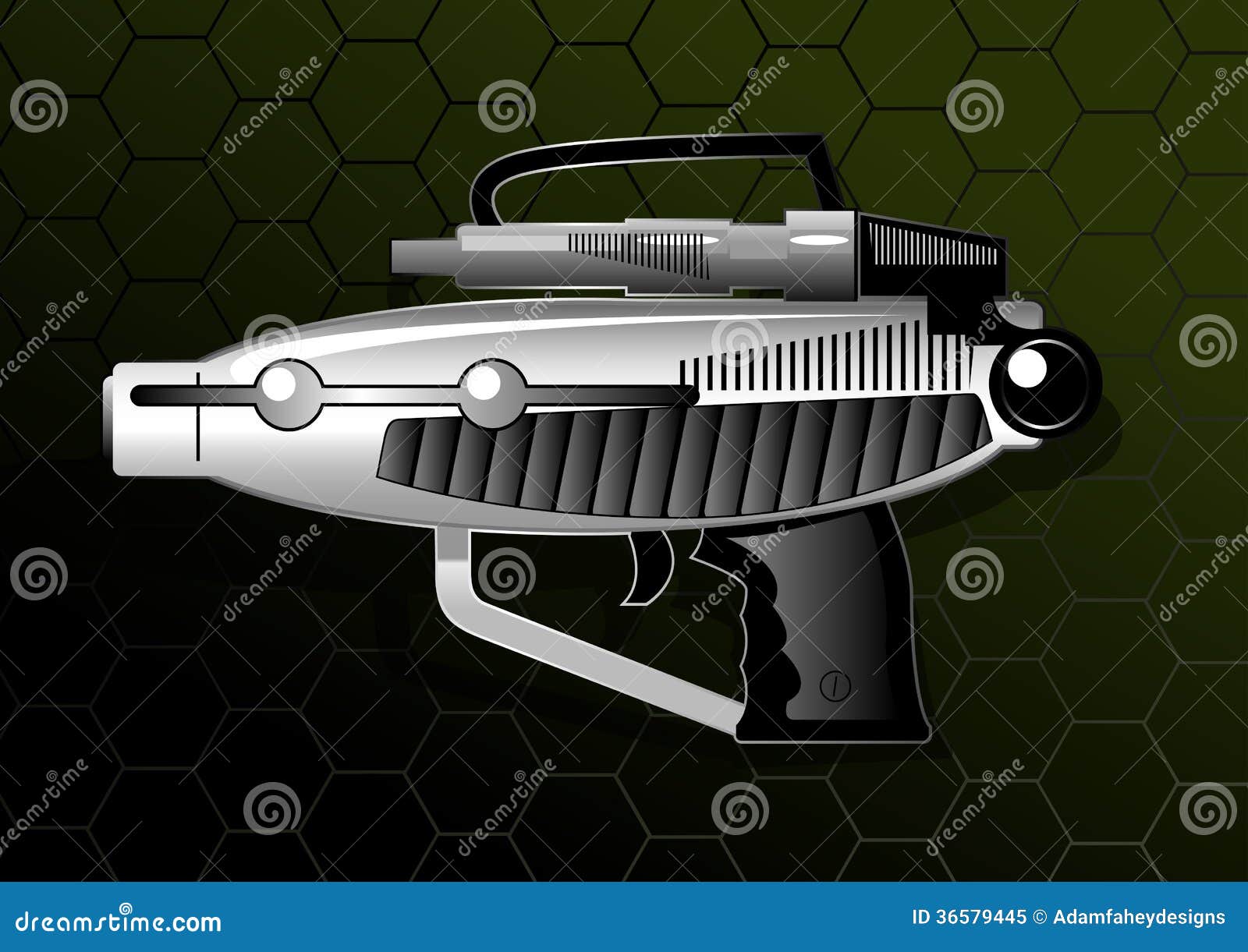 Ray Gun. stock vector. Illustration of character, weapon - 36579445
