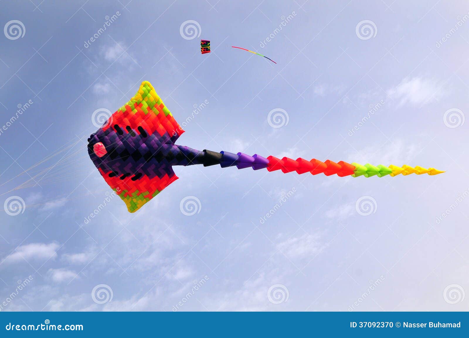 Ray kite stock photo. Image of arabian, kites, tail, blue - 37092370