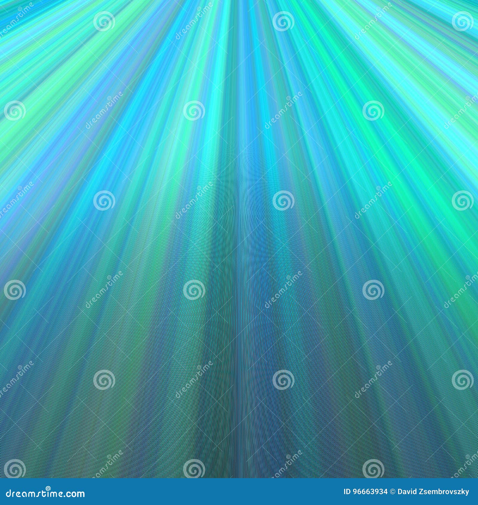 Ray Light Background - Vector Graphic from Lines in Cyan Tones Stock ...