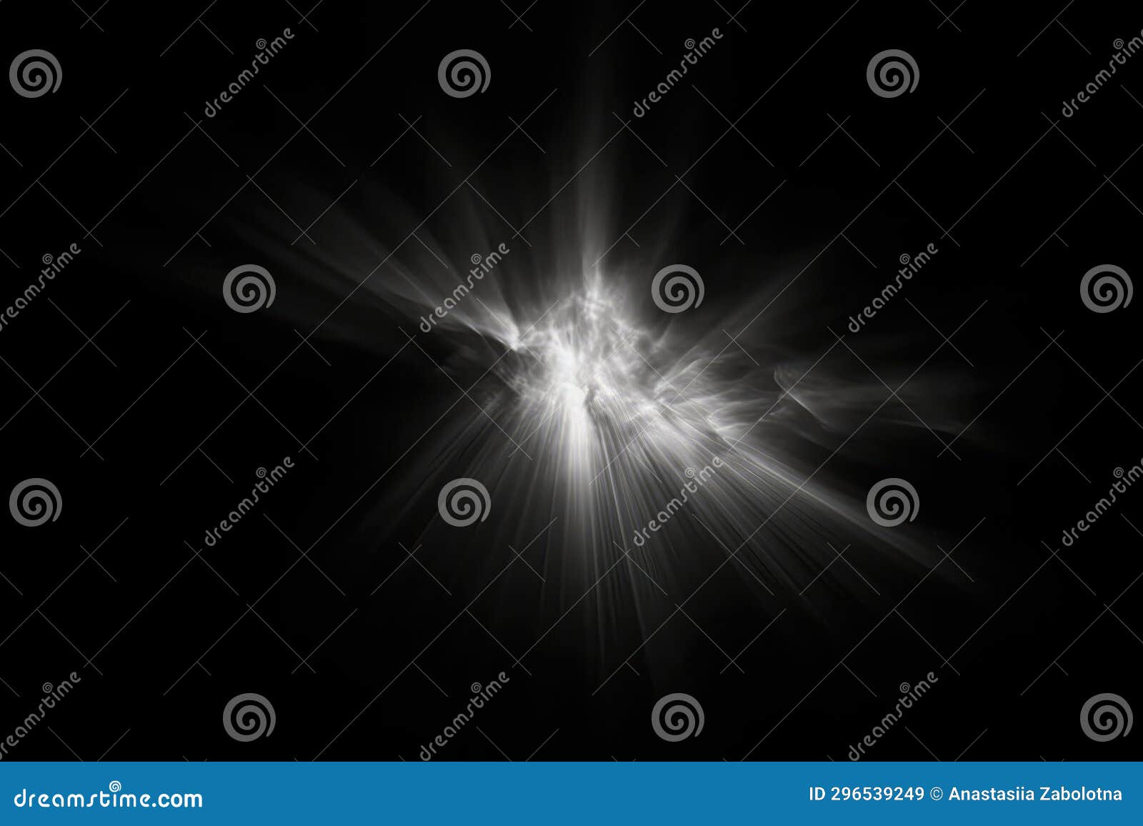 Ray of Light on Black Background. Generative AI Stock Illustration ...