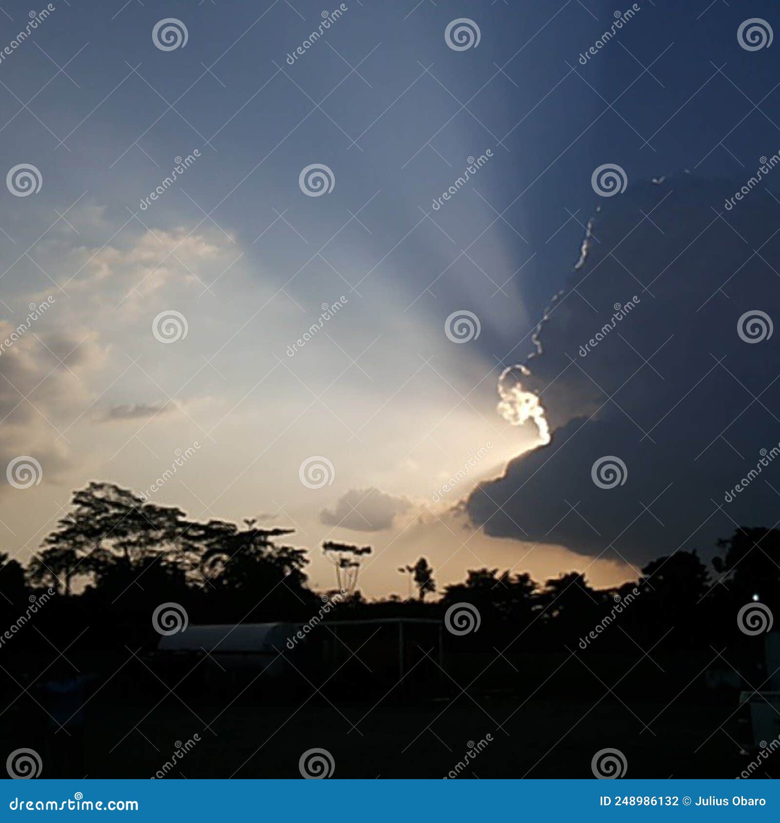 The Ray of Light stock photo. Image of sunset, lighting - 248986132