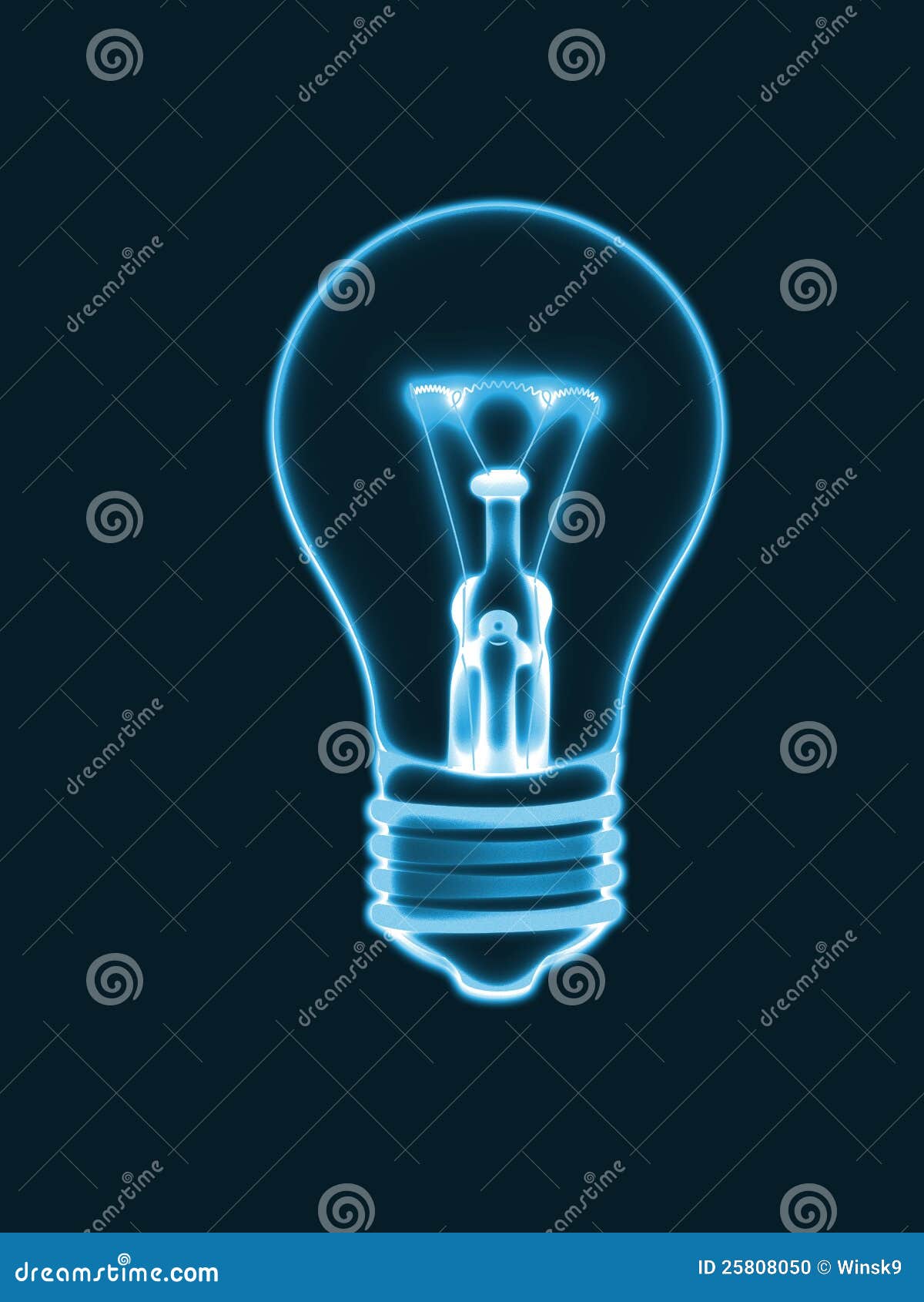 Ray Light Bulb stock photo. Image of glow, light, power - 25808050