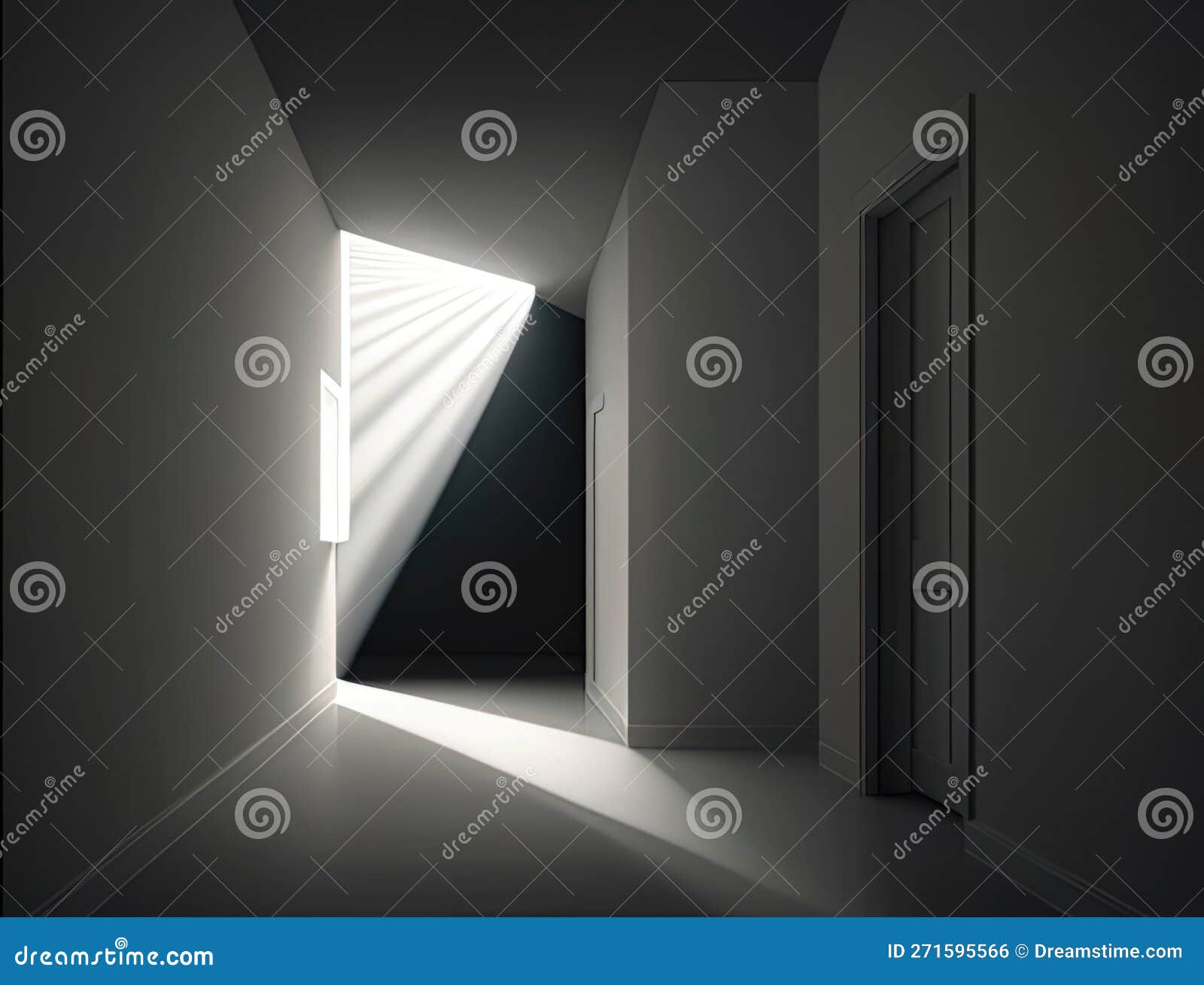 A Ray of Light Cascading into a Darkened Room Optimism Guiding the Way ...