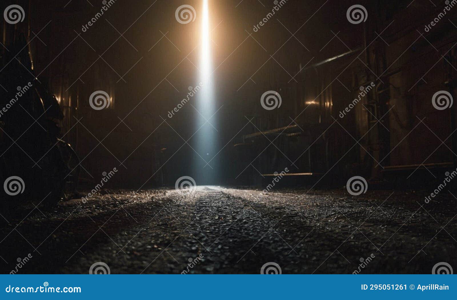 A Ray of Light in the Dark. Mystical Light Stock Illustration ...