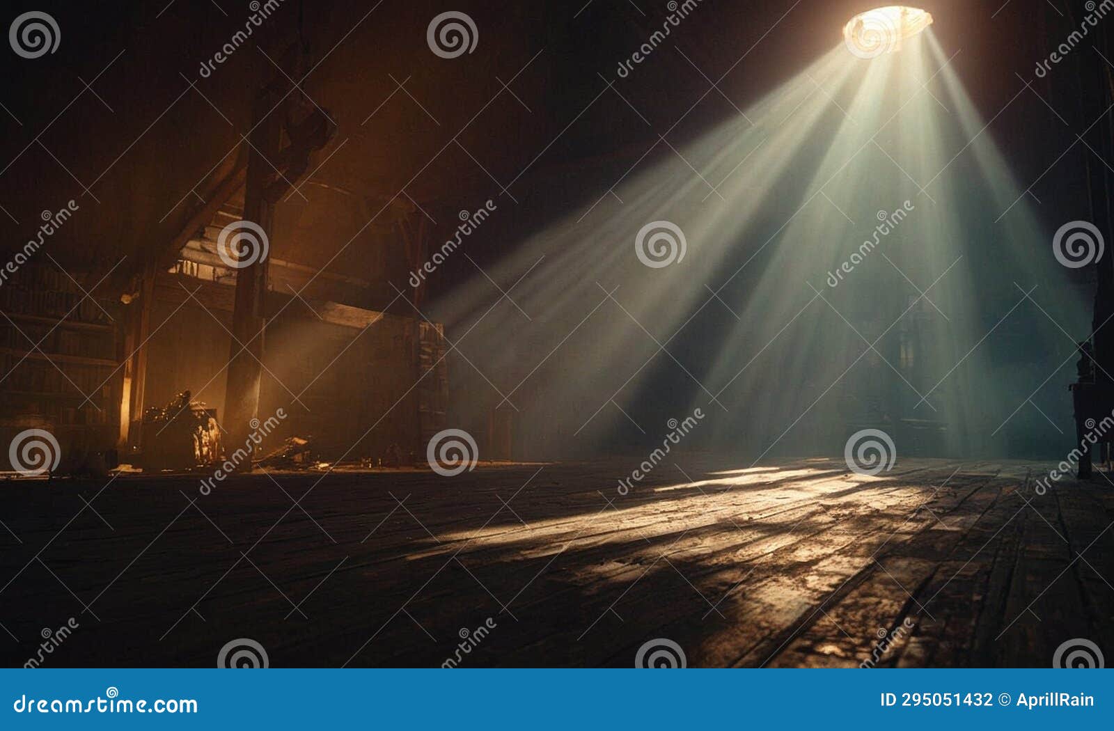 A Ray of Light in the Dark. Mystical Light Stock Illustration ...