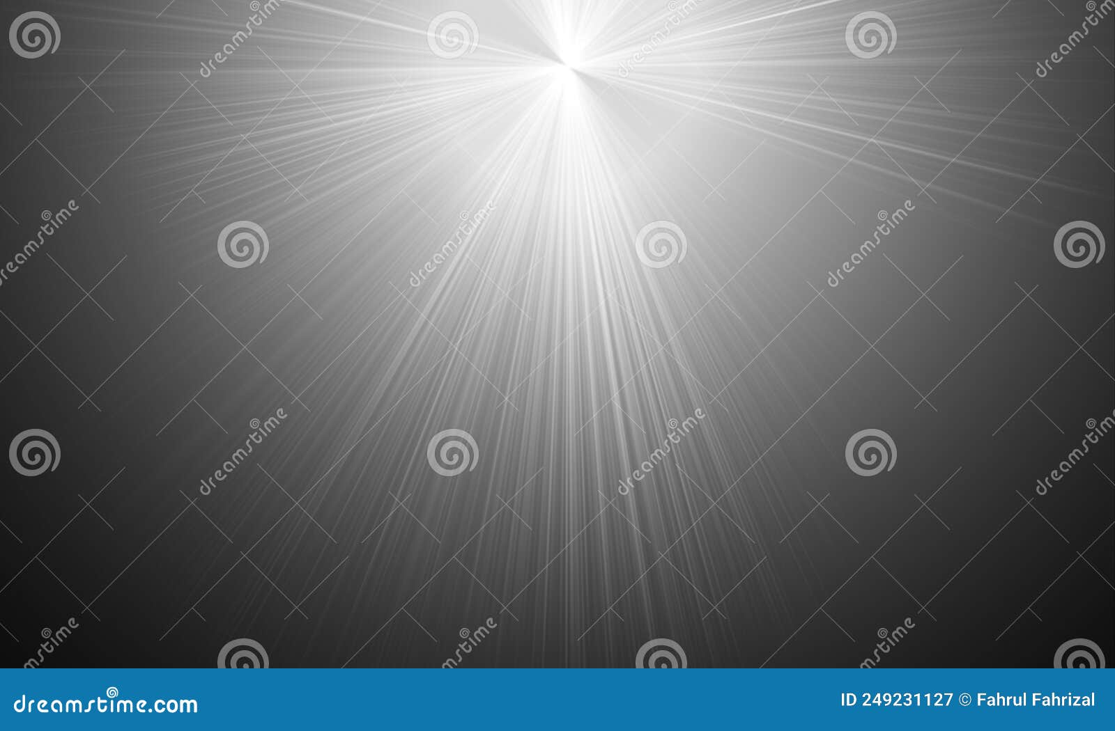 Ray Light or Sunburst Isolated on Black Background for Overlay Design ...