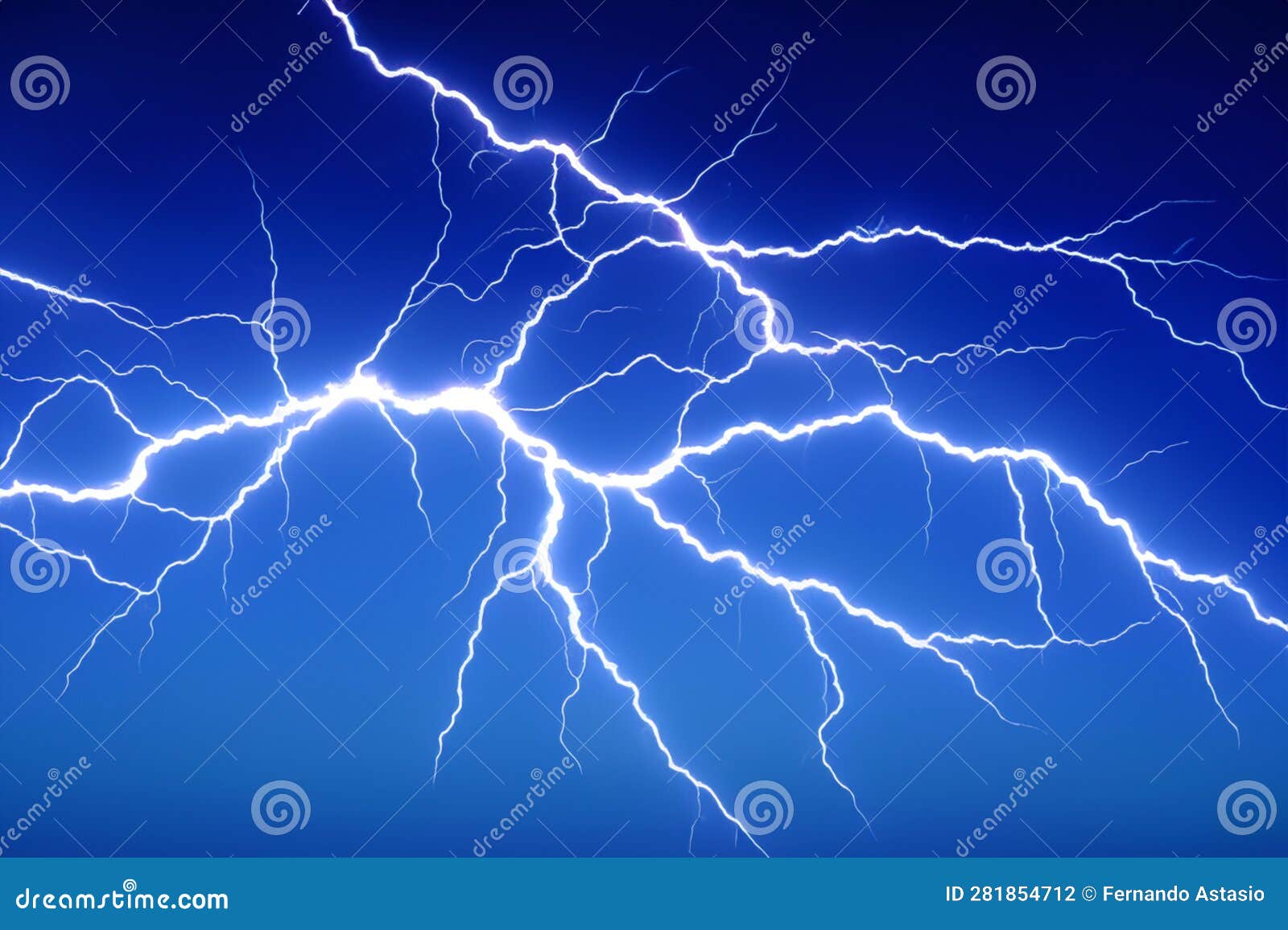 Ray. Lightning Storm. Lightning Bolt Storm. Fork Lightning Striking ...