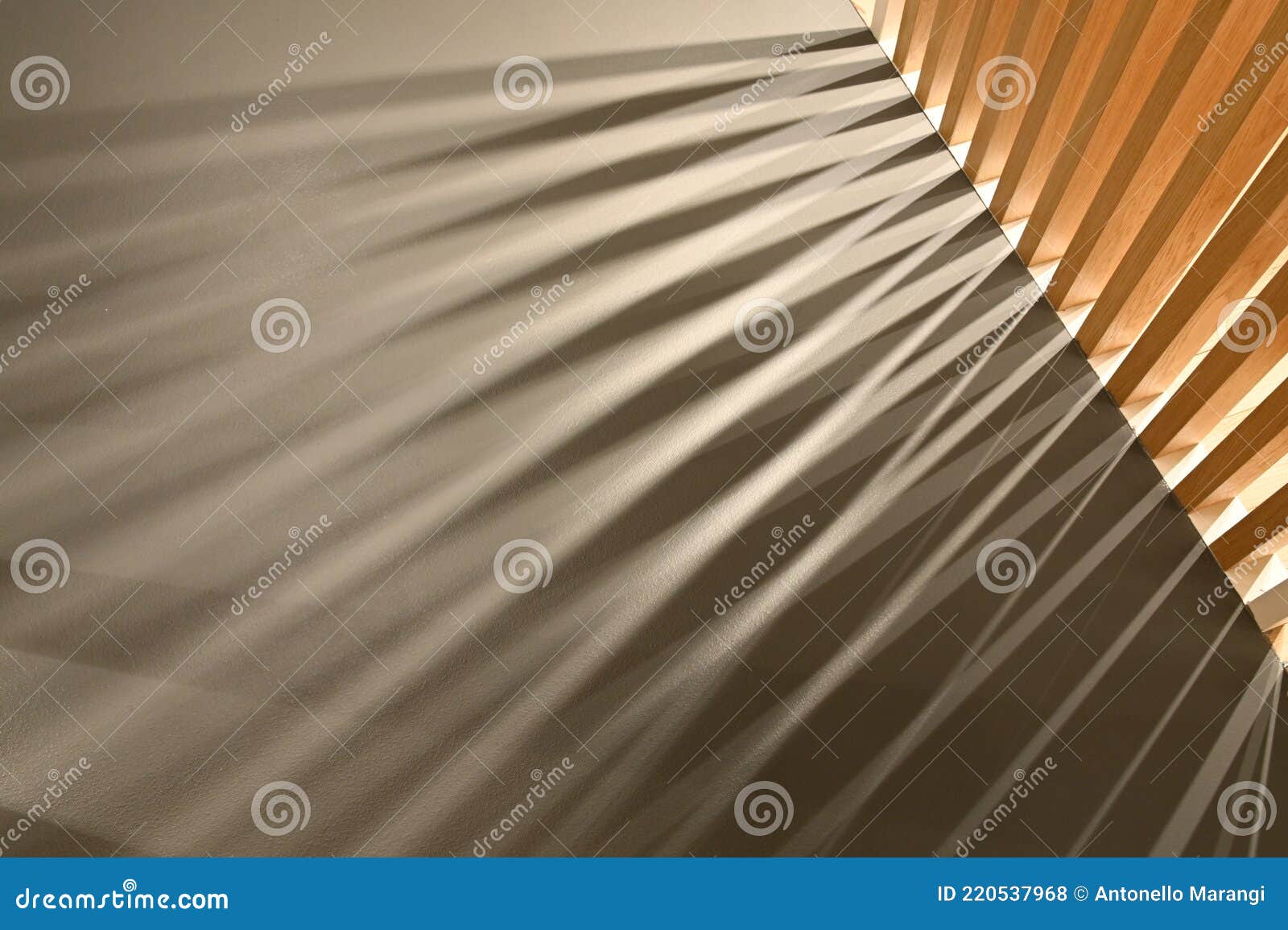 Ray Lights through Woodden Pattern Frame Creating Graphic Shadows Stock ...