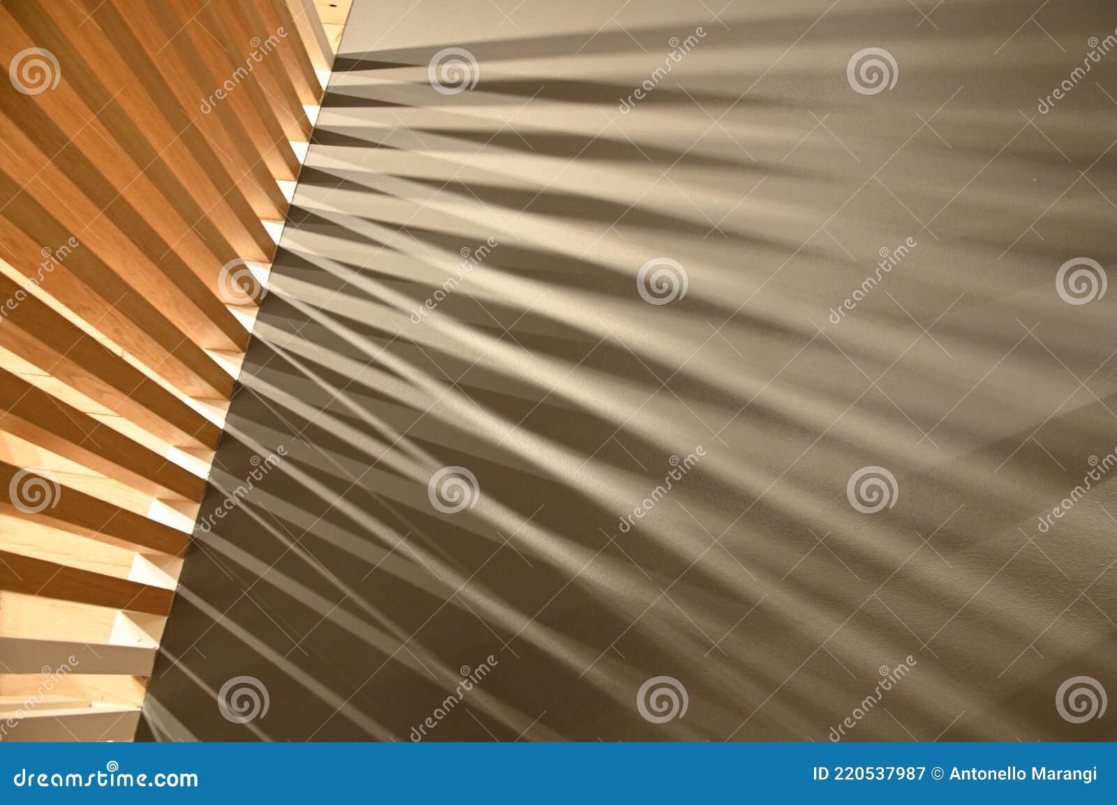Ray Lights through Woodden Pattern Frame Creating Graphic Shadows Stock ...