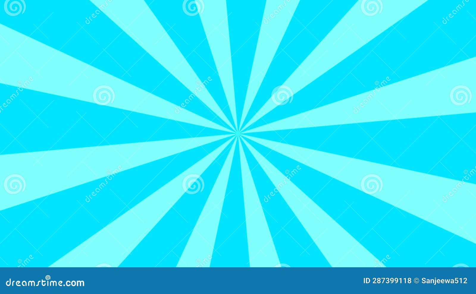 Ray Lines Rotation Animation on Sky Blue Background Stock Footage ...