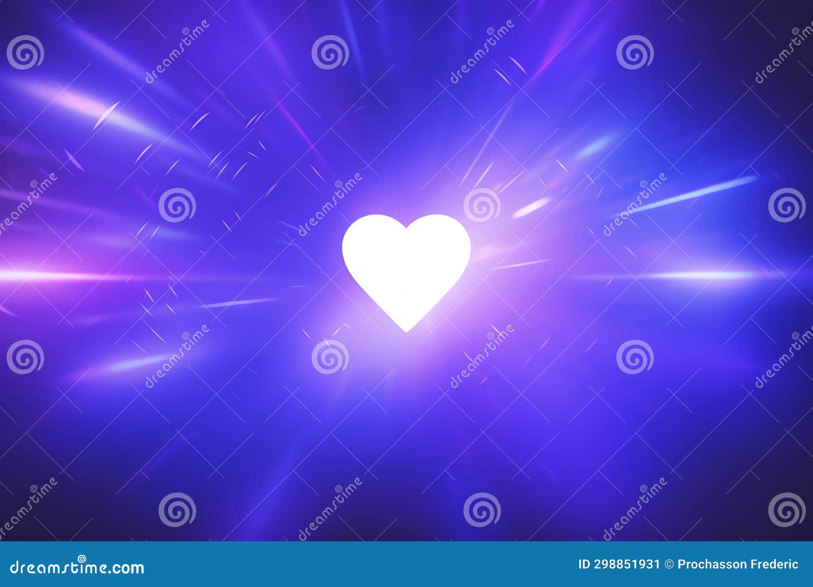 Ray of love, AI generated stock illustration. Illustration of magical ...