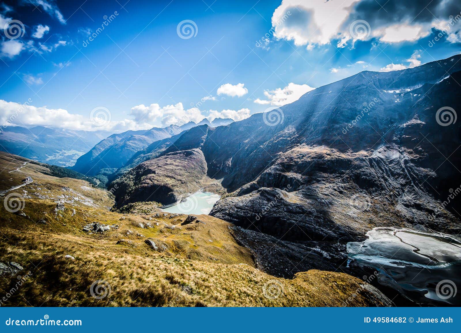 Ray from the mountain stock photo. Image of austrian - 49584682