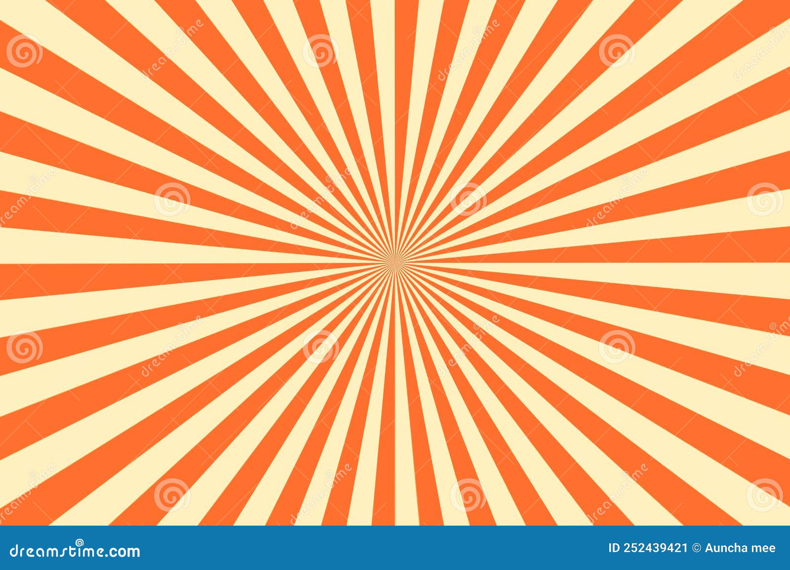 Ray Orange Colour Background. Illustration Design Style Stock ...