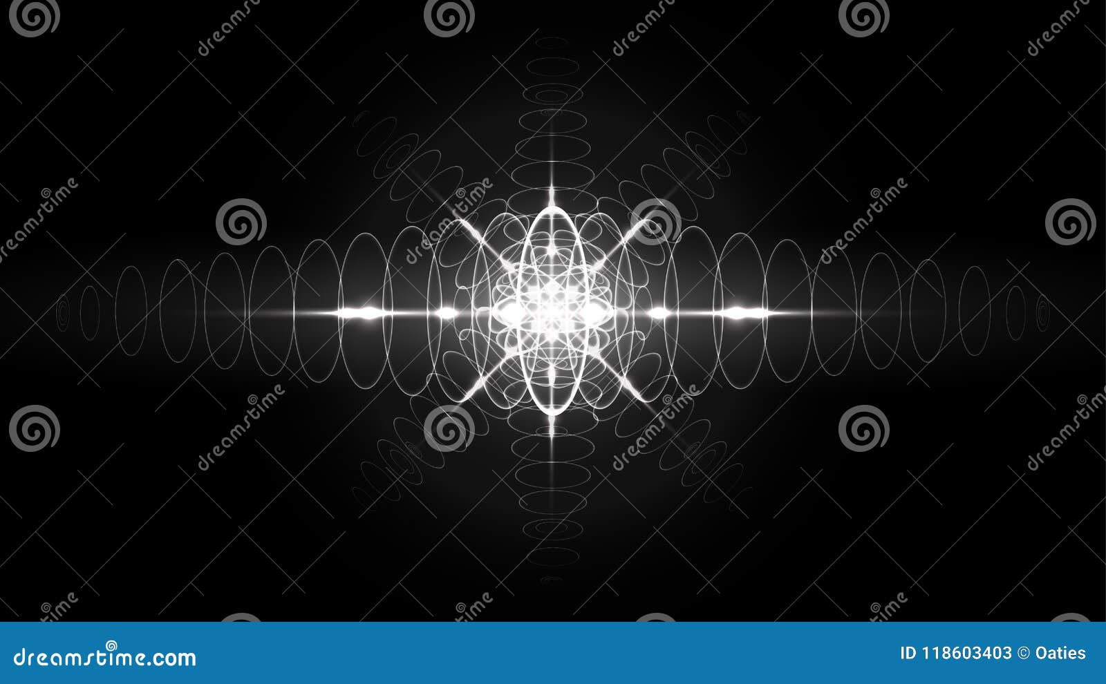 Ray Power Circle Particle Waves Stock Vector - Illustration of dynamic ...