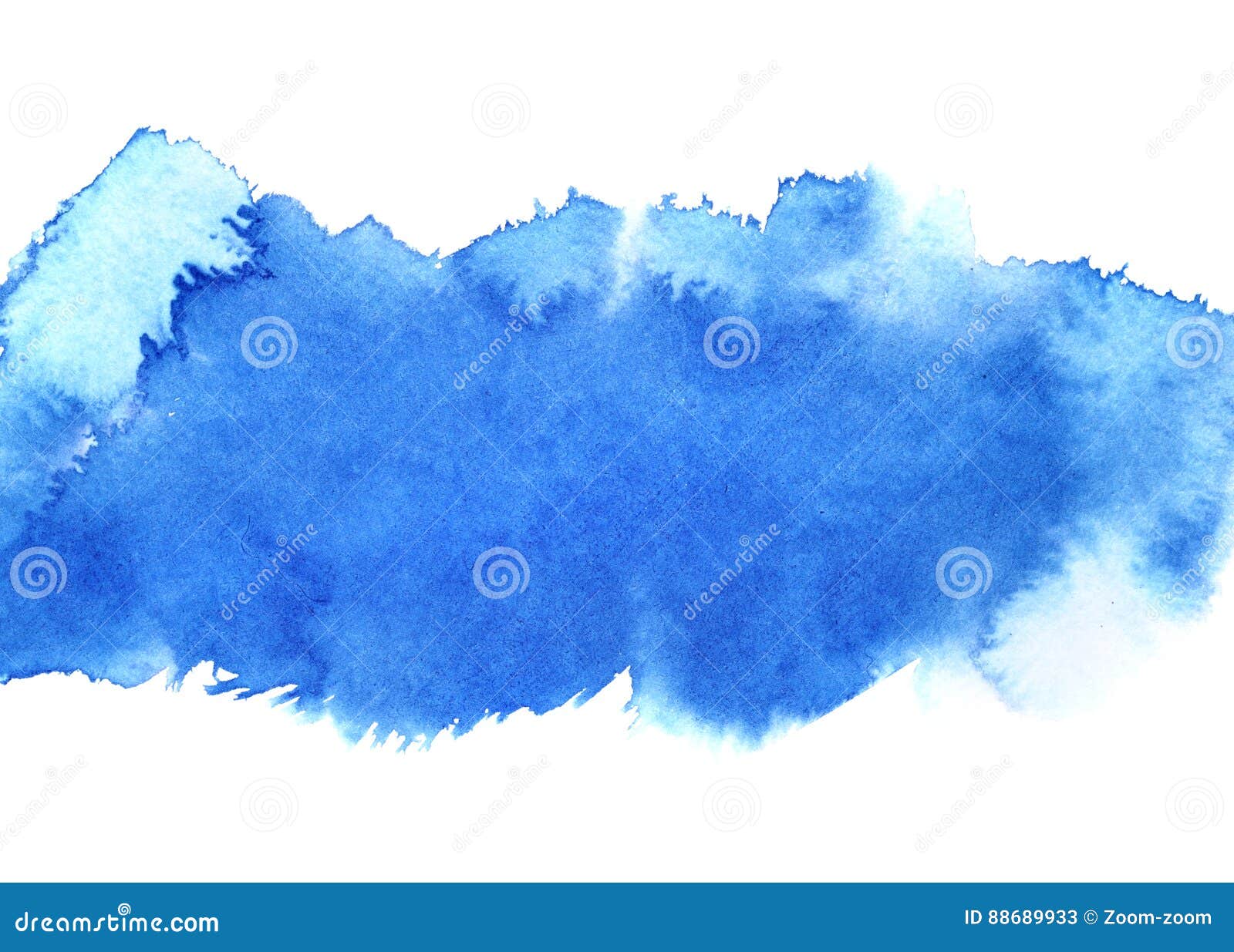 Raya azul del watercolour stock de ilustración. Ilustración de lenguado ...