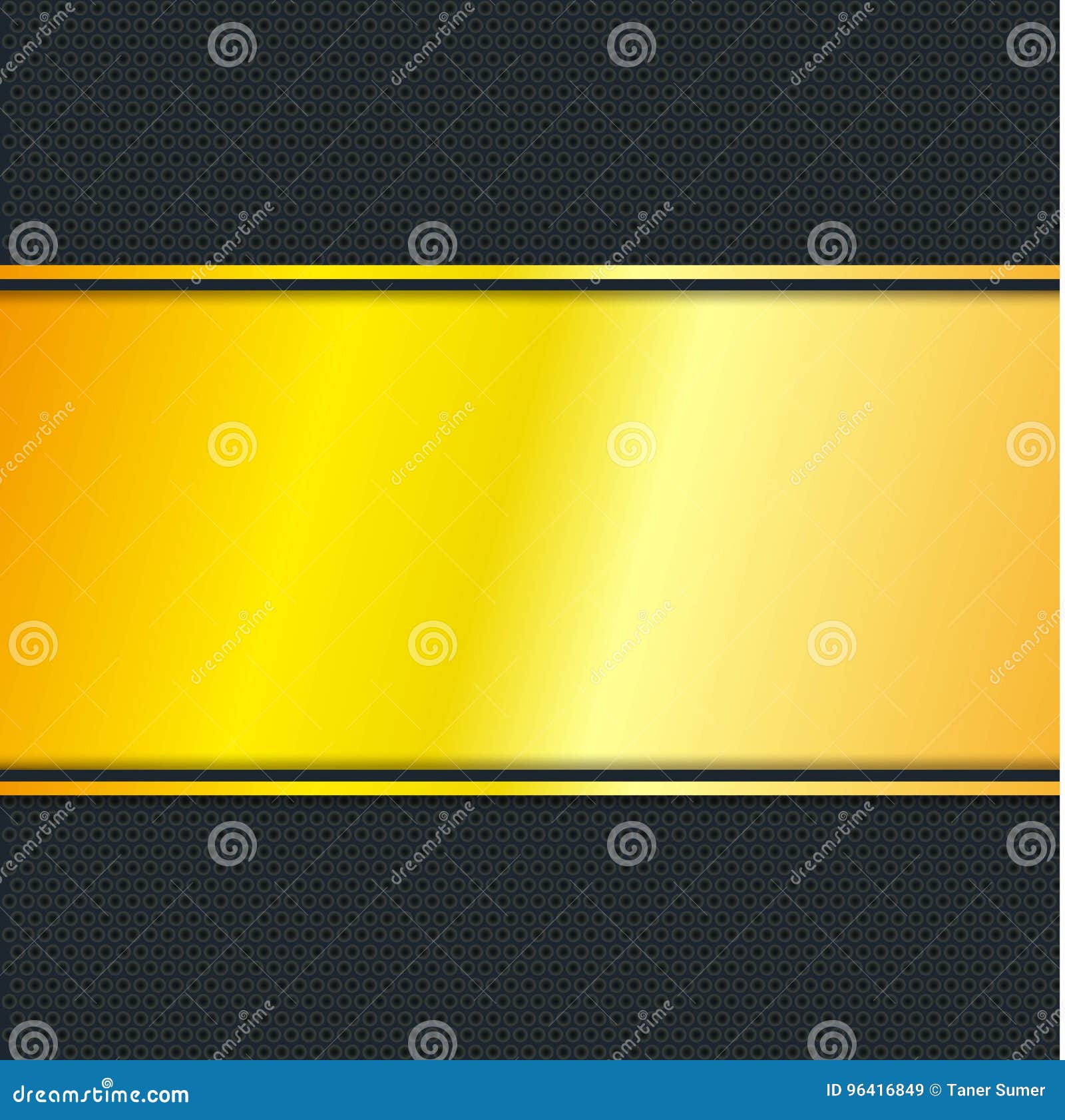 Raya De Oro Con El Fondo Negro Ilustración del Vector - Ilustración de ...