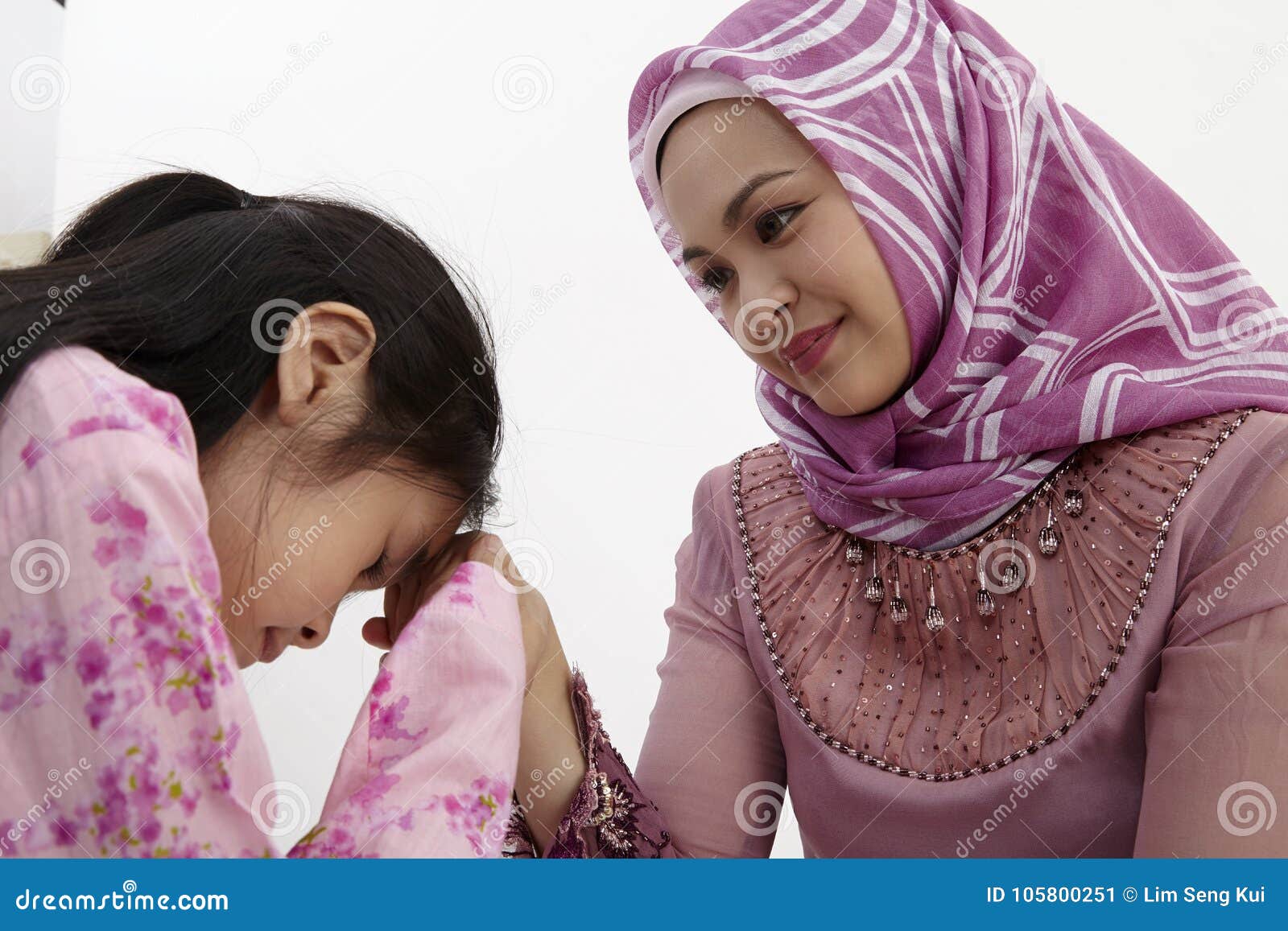 Raya greeting stock image. Image of affection, female - 105800251