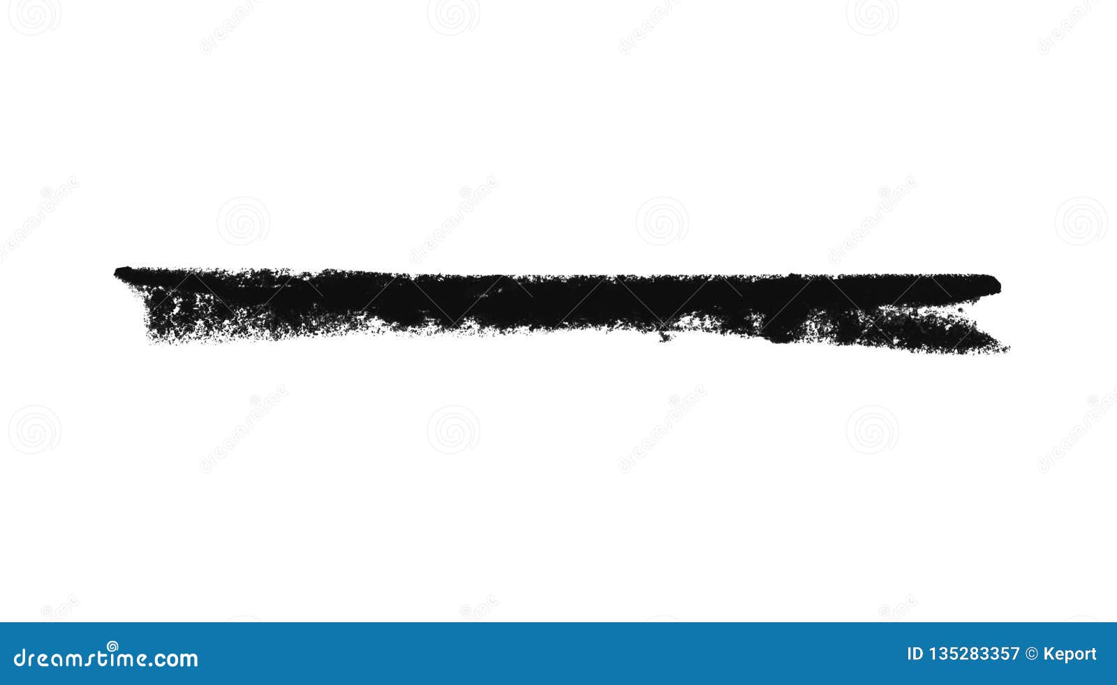 Raya Negra Pintada a Mano De La Tiza Stock de ilustración - Ilustración ...