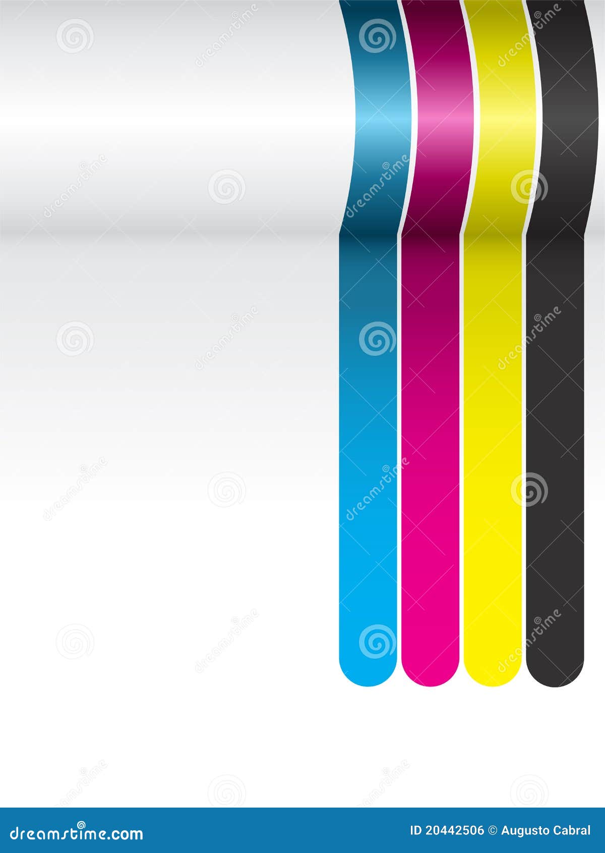 Rayas coloridas de CMYK ilustración del vector. Ilustración de magenta ...