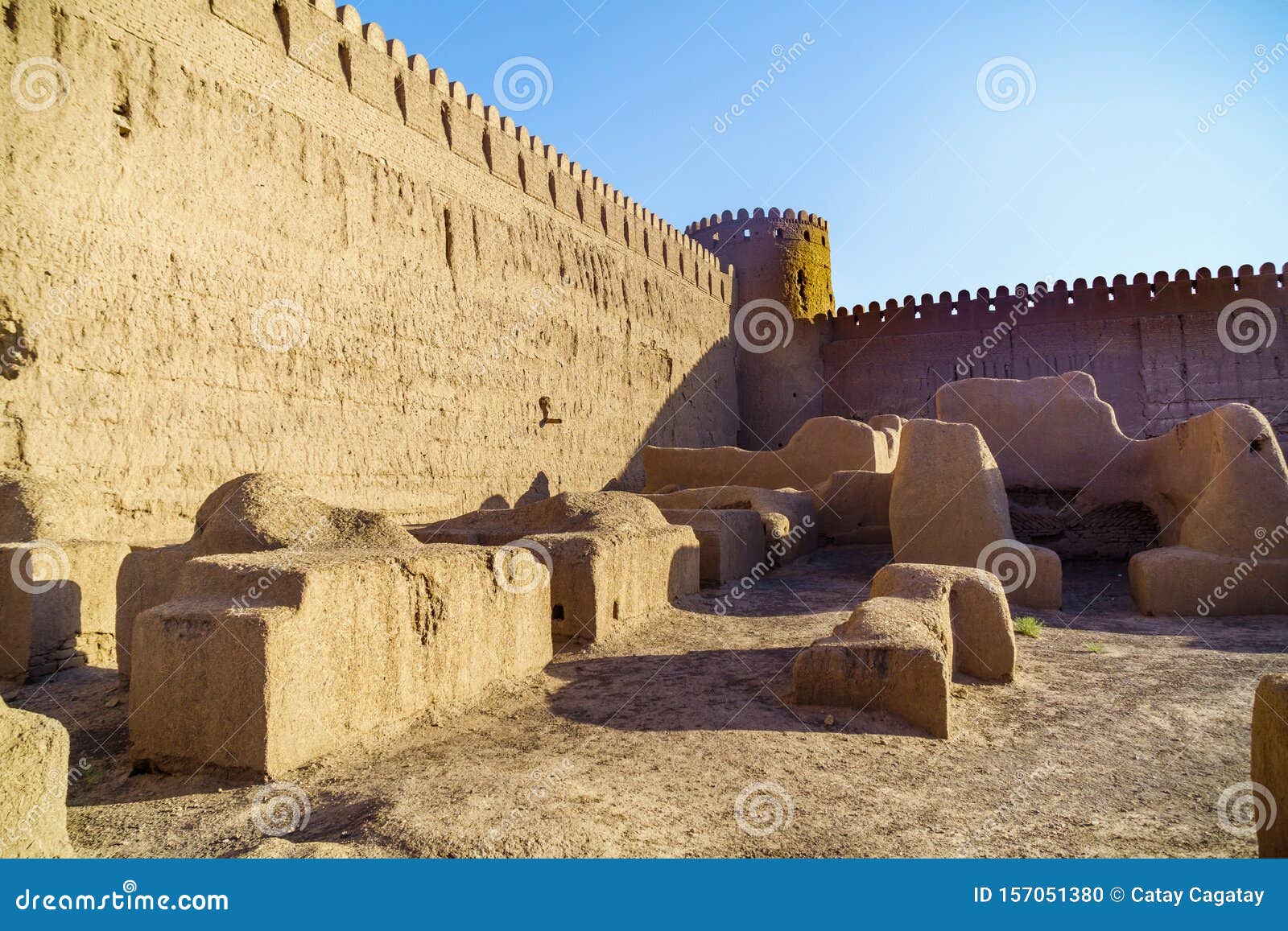 Rayen Castle in Kerman Iran Stock Photo - Image of decoration ...