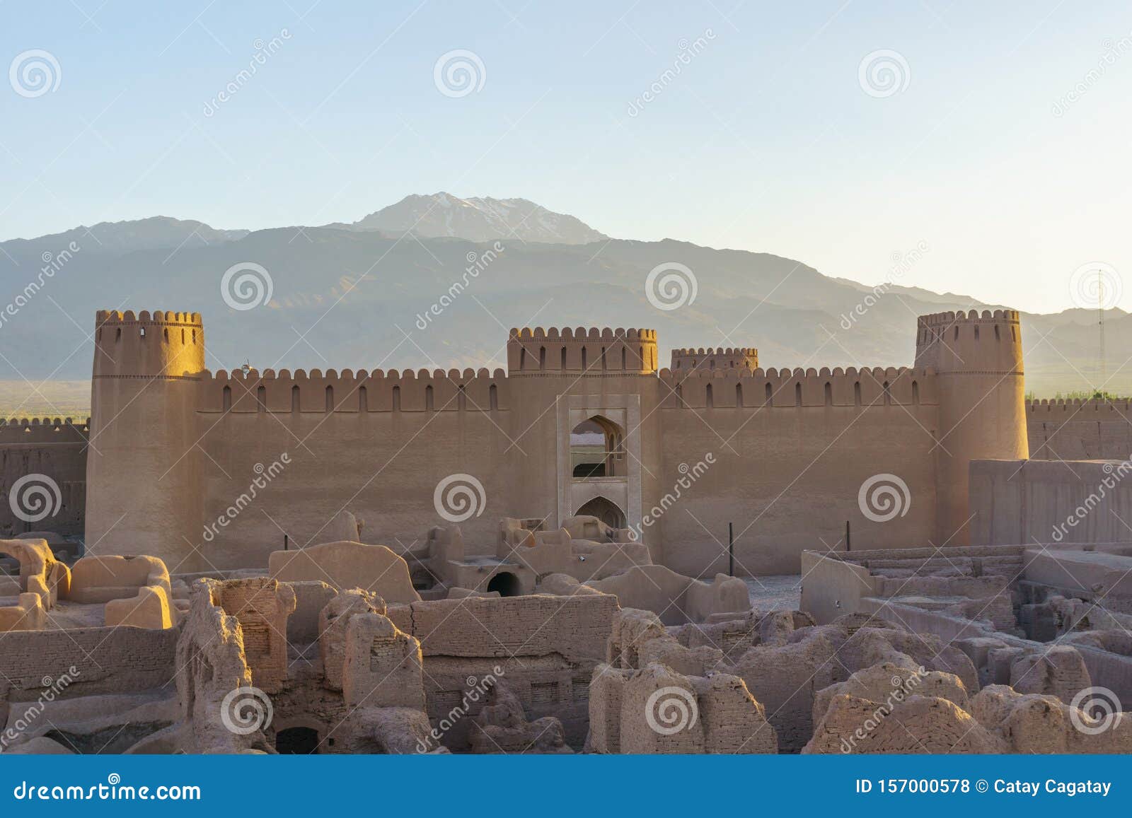 Rayen Castle in Kerman Iran Stock Photo - Image of construction, persia ...