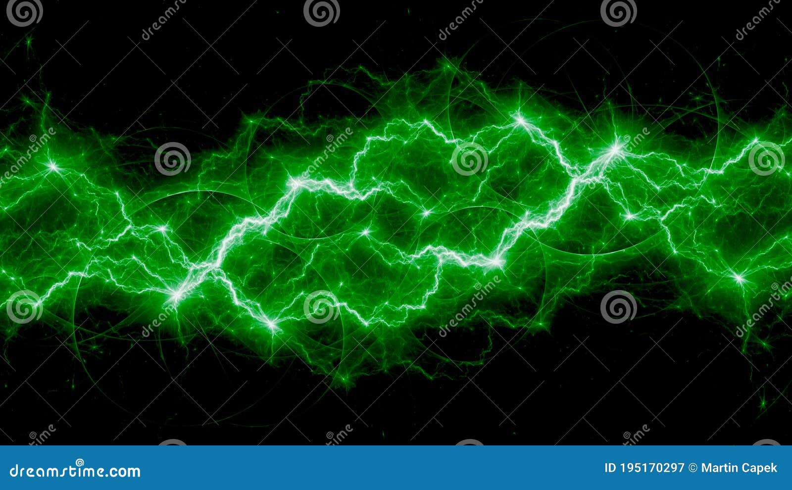 Rayo abstracto verde imagen de archivo. Imagen de electricidad - 195170297