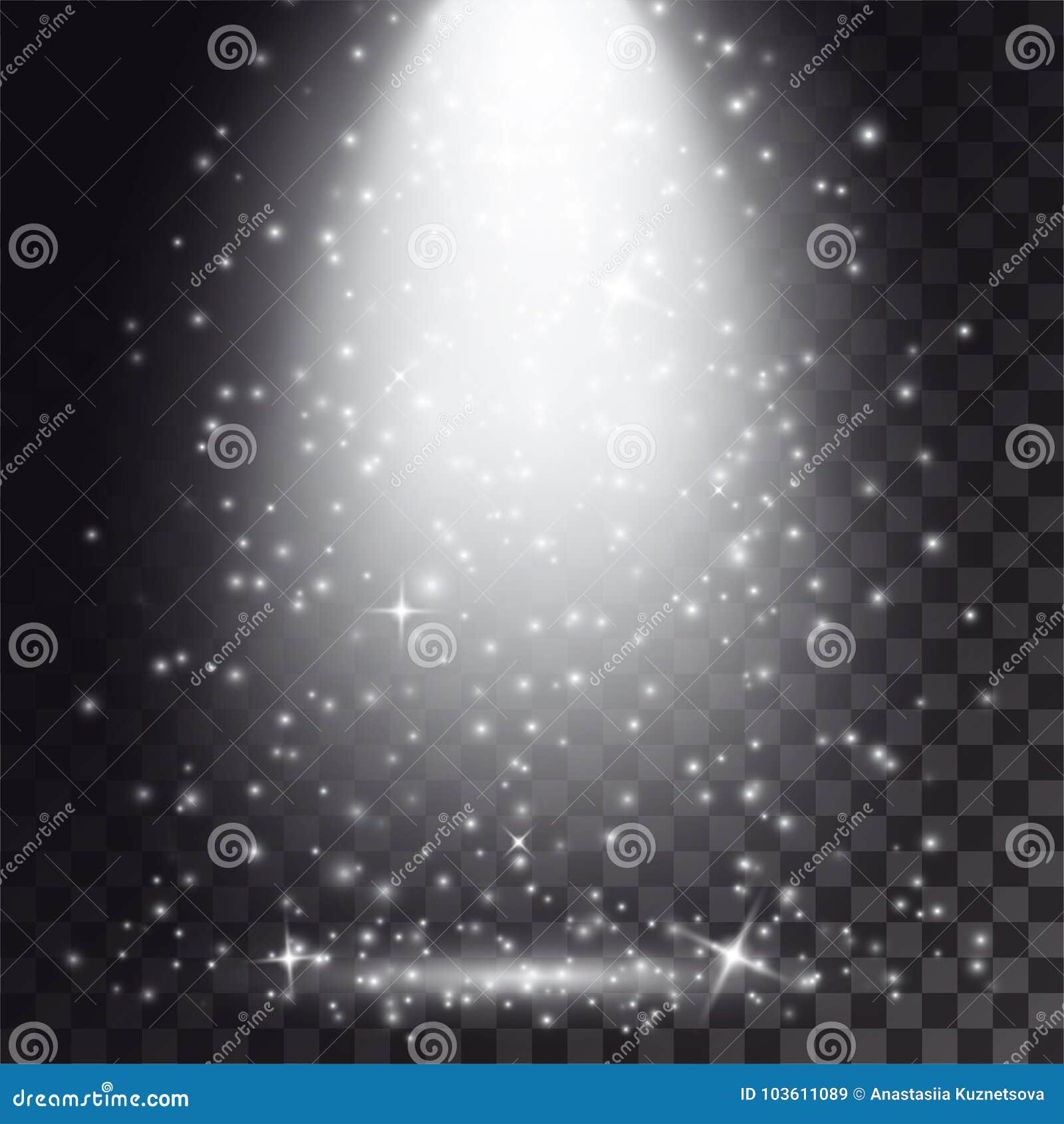 Rayo Blanco Del Efecto Del Reflector Ilustración del Vector ...