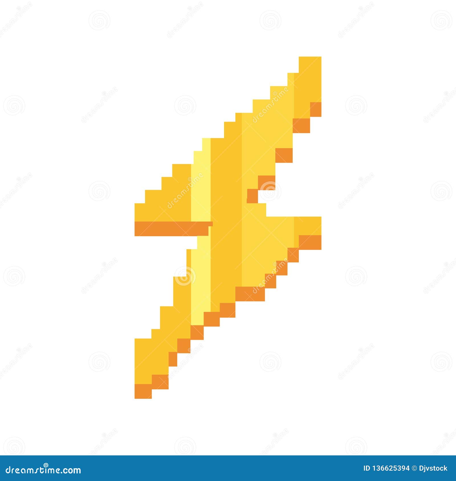 Rayo Del Videojuego Del Pixel Ilustración del Vector - Ilustración de ...