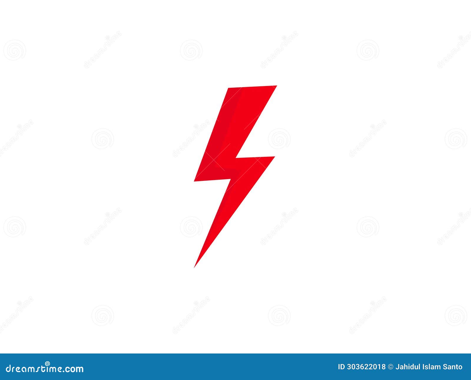 Rayo rojo ilustración del vector. Ilustración de moderno - 303622018