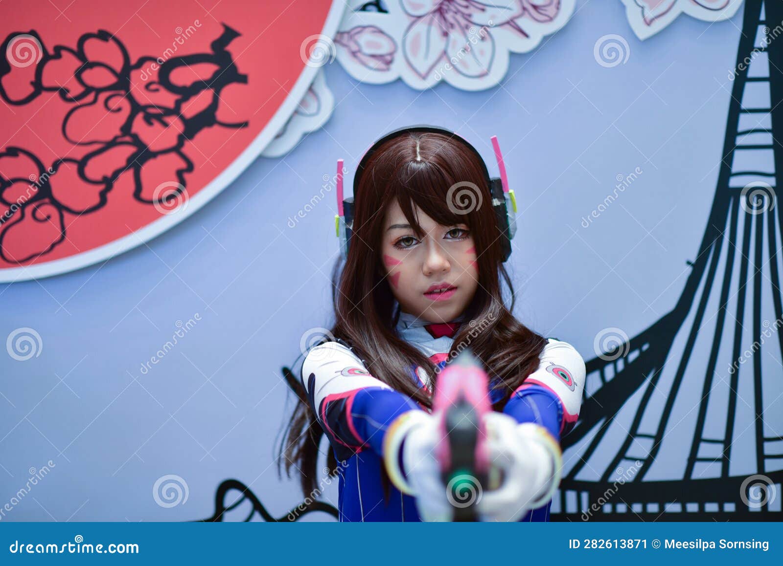 Rayong Thailand January 14 2023 Unidentified Model Cosplay Activity ...