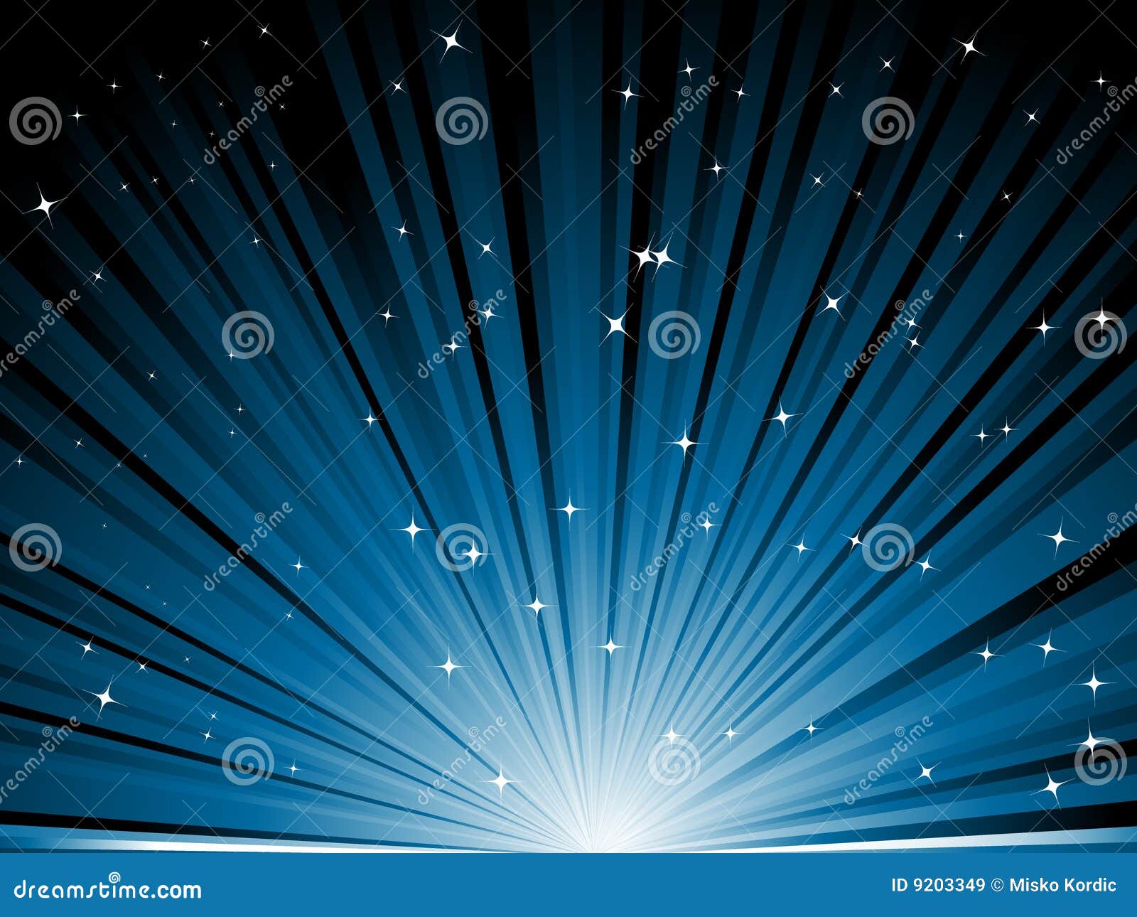 Rayos azules stock de ilustración. Ilustración de sunburst - 9203349